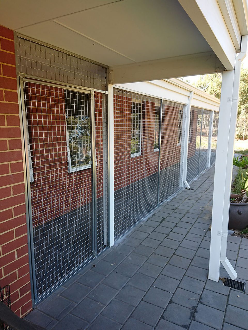 Galvanised mesh enclosure in Brigadoon - Cat Enclosures Perth