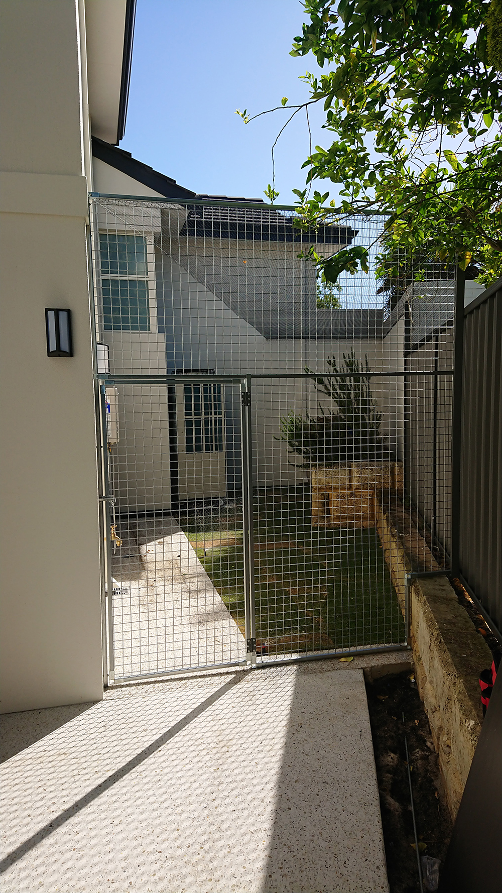 Galvanised mesh enclosure in Mt Pleasant - Cat Enclosures Perth